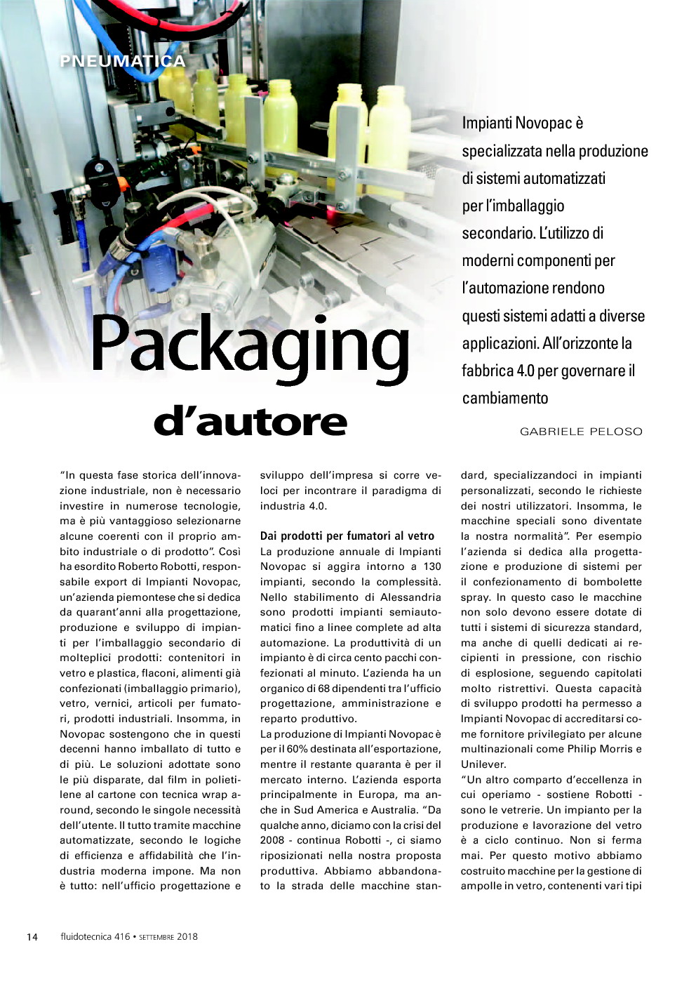 Packaging d’autore - Meccanica Plus