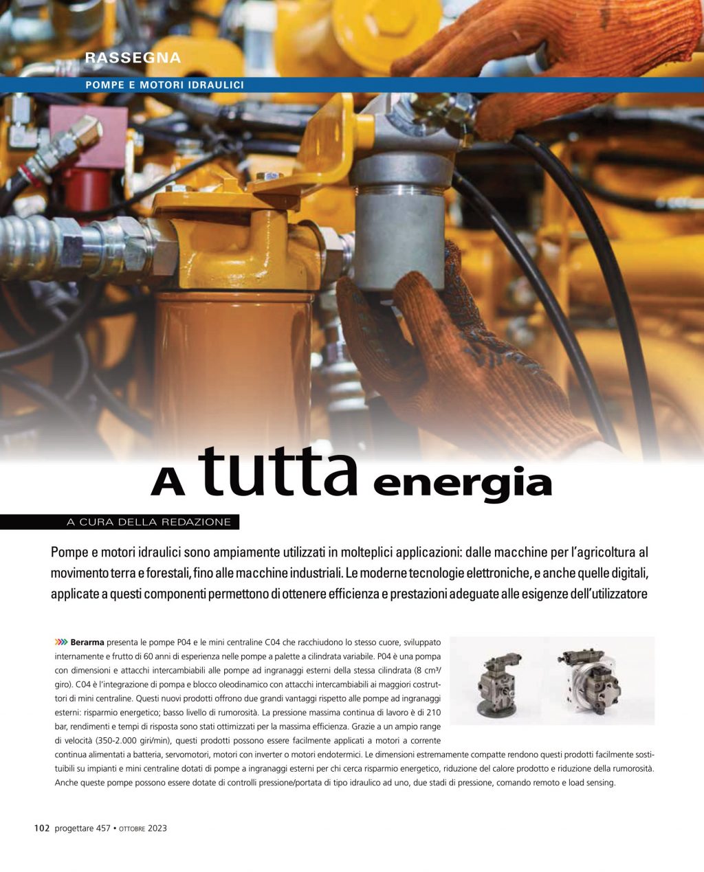 Pompe e motori a tutta energia - Meccanica Plus