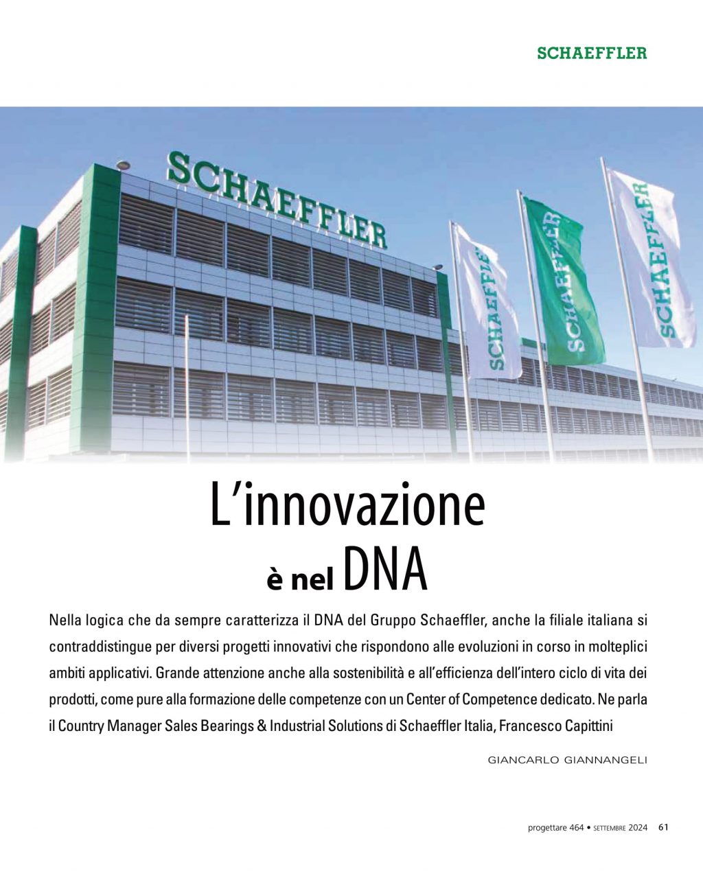 L’innovazione è nel DNA del Gruppo Schaeffler - Meccanica Plus