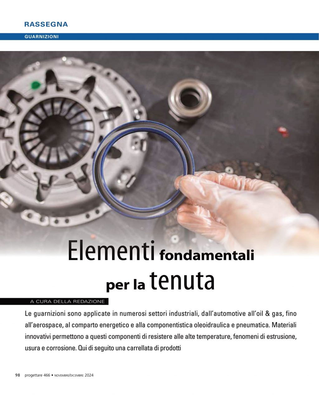 Elementi fondamentali per la tenuta - Meccanica Plus