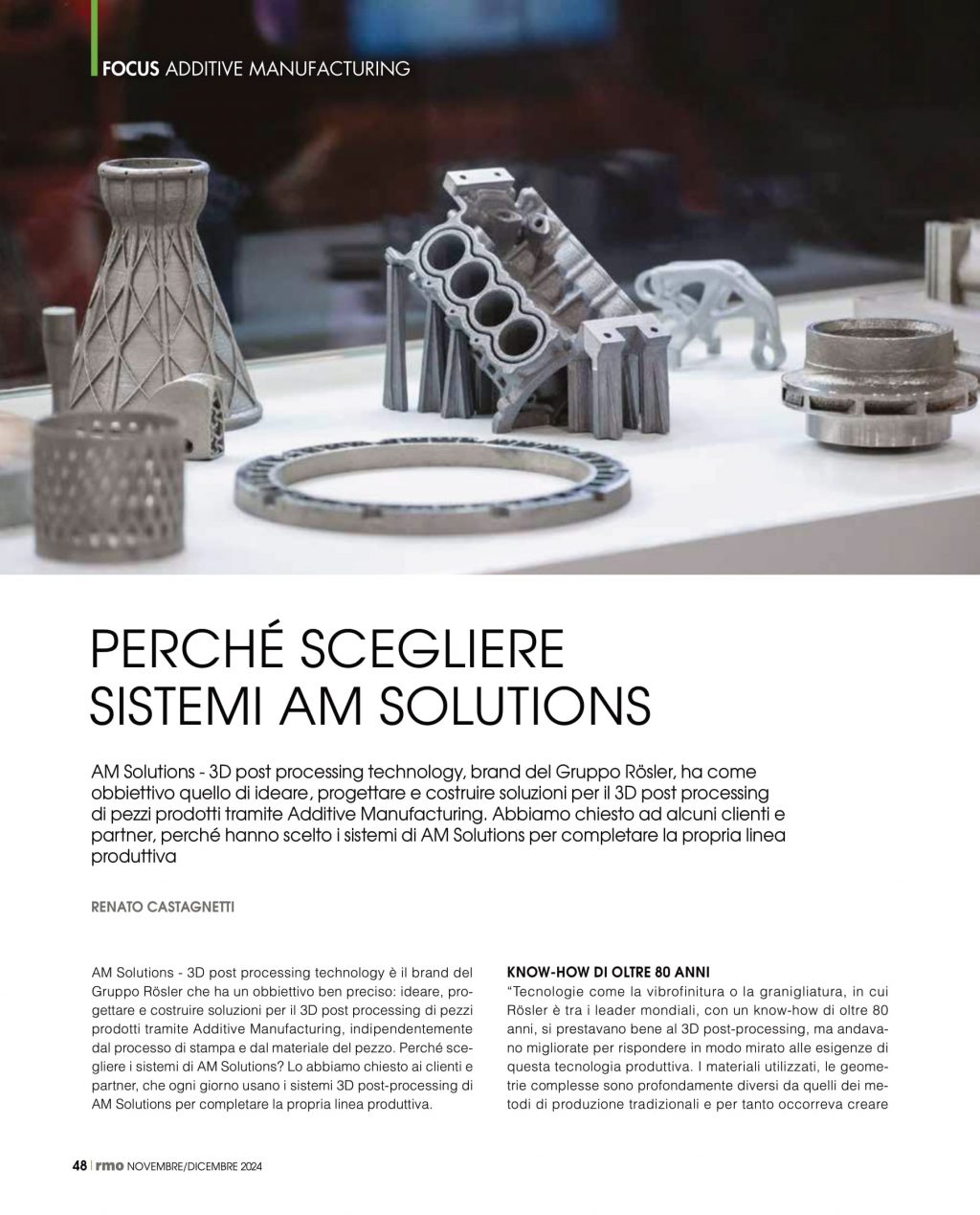 Perché scegliere sistemi AM Solutions - Meccanica Plus